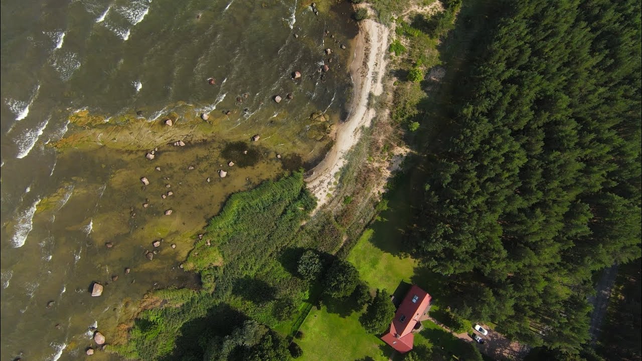 Drone DJI FPV. 🌊💨View of the stone shore from above. Tilgu coast. 4k ...