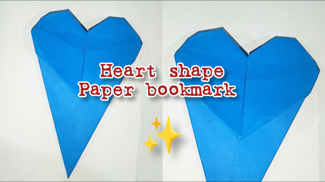 DIY cute heart shape bookmark| DIY origami corner bookmarks | no glue ...