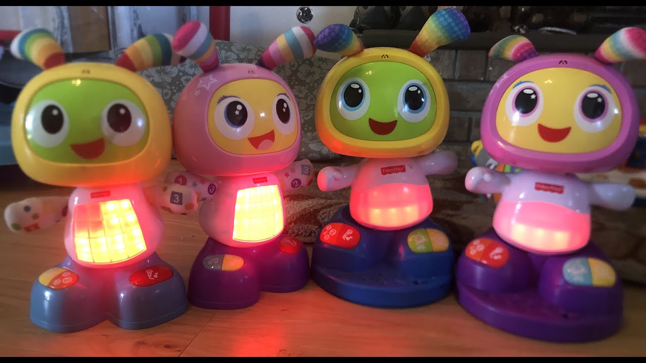 Lexi plays with Fisher price beat bo, beat belle, beat bo DLX, beat ...