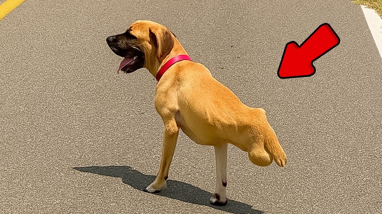 Dog With Two Legs Can't Stop Smiling When She Runs - YouTube