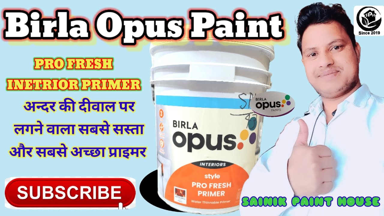 Birla opus interior style PRO FRESH PRIMER ko kaise wall pr apply kare ...