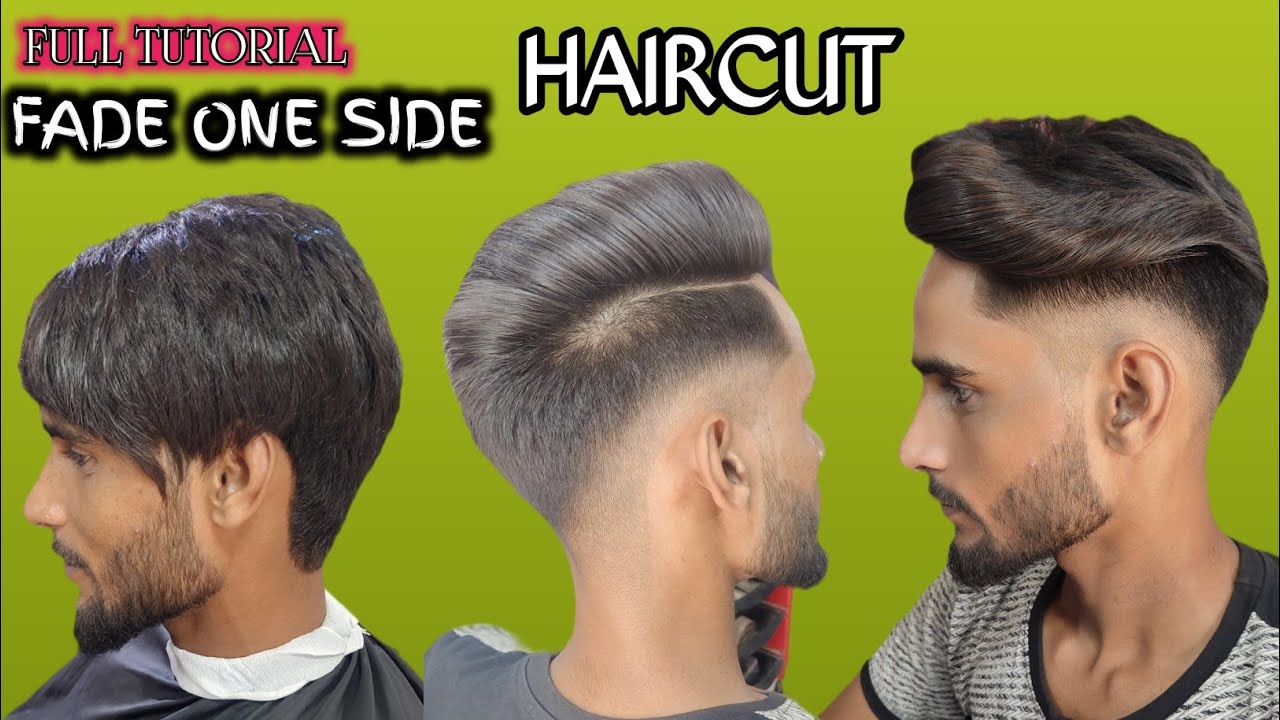 Fade | One Side Haircut | One Side Hairstyle |OneSide Haircut Kaise ...
