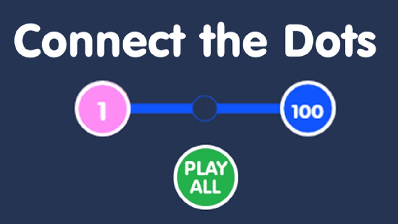 Connect the Dots 1 to 100 counting Game Play | Crazy Game Zone - YouTube
