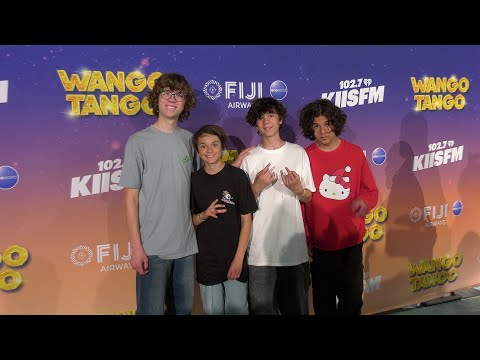 SoCal rock band TRUEBLOOD attends iHeartRadio's 102.7 KIIS FM Wango Tango 2025 green carpet