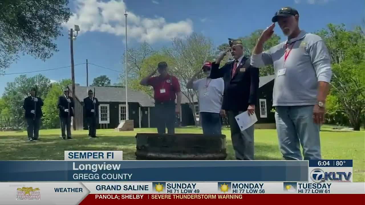 Marine Corps veterans join East Texas VFW in flag retirement ceremony ...