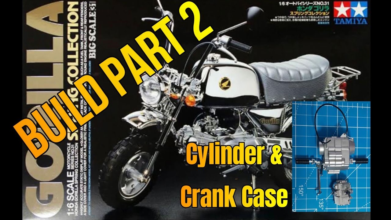 Tamiya Honda Gorilla 1/6 Scale Model Motorcycle Build Part 2 - YouTube