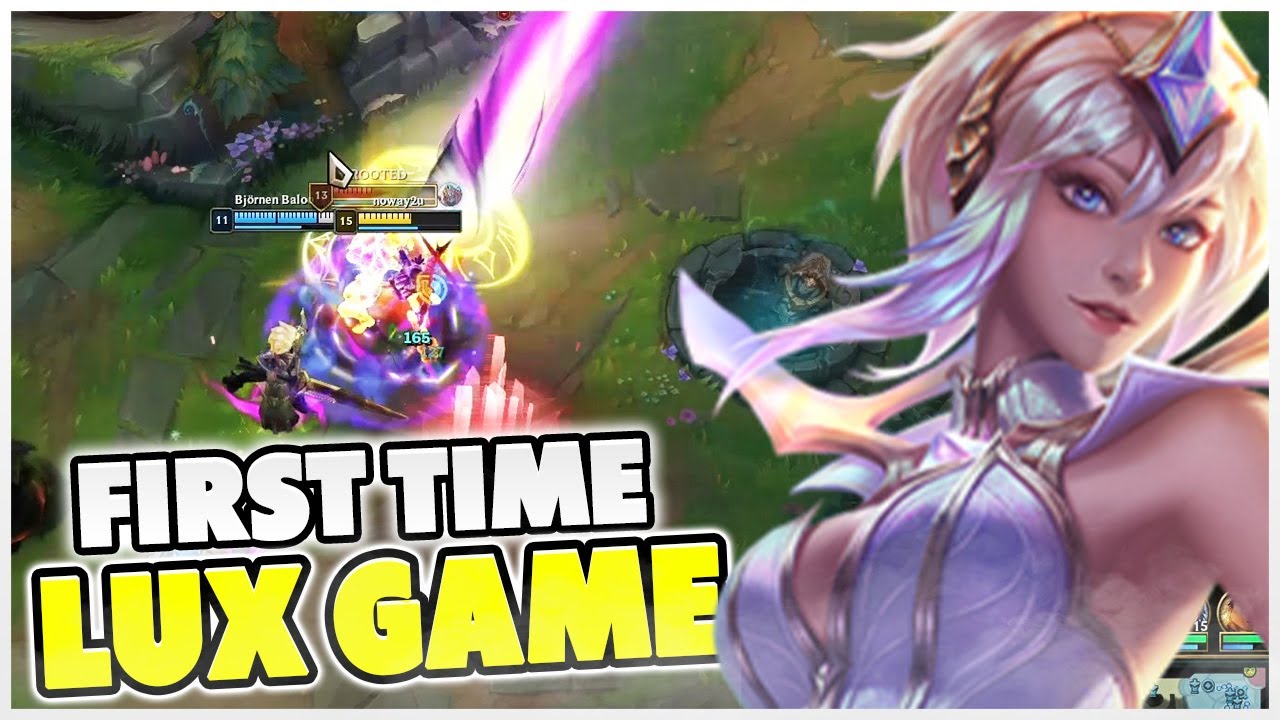 Das erste mal LUX Gameplay | Noway4u Highlights LoL - YouTube