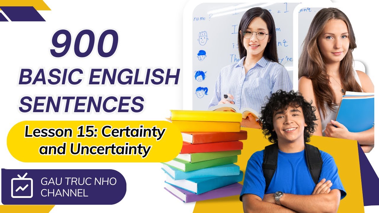 900 Basic English Sentences – Lesson 15: Certainty and Uncertainty ...