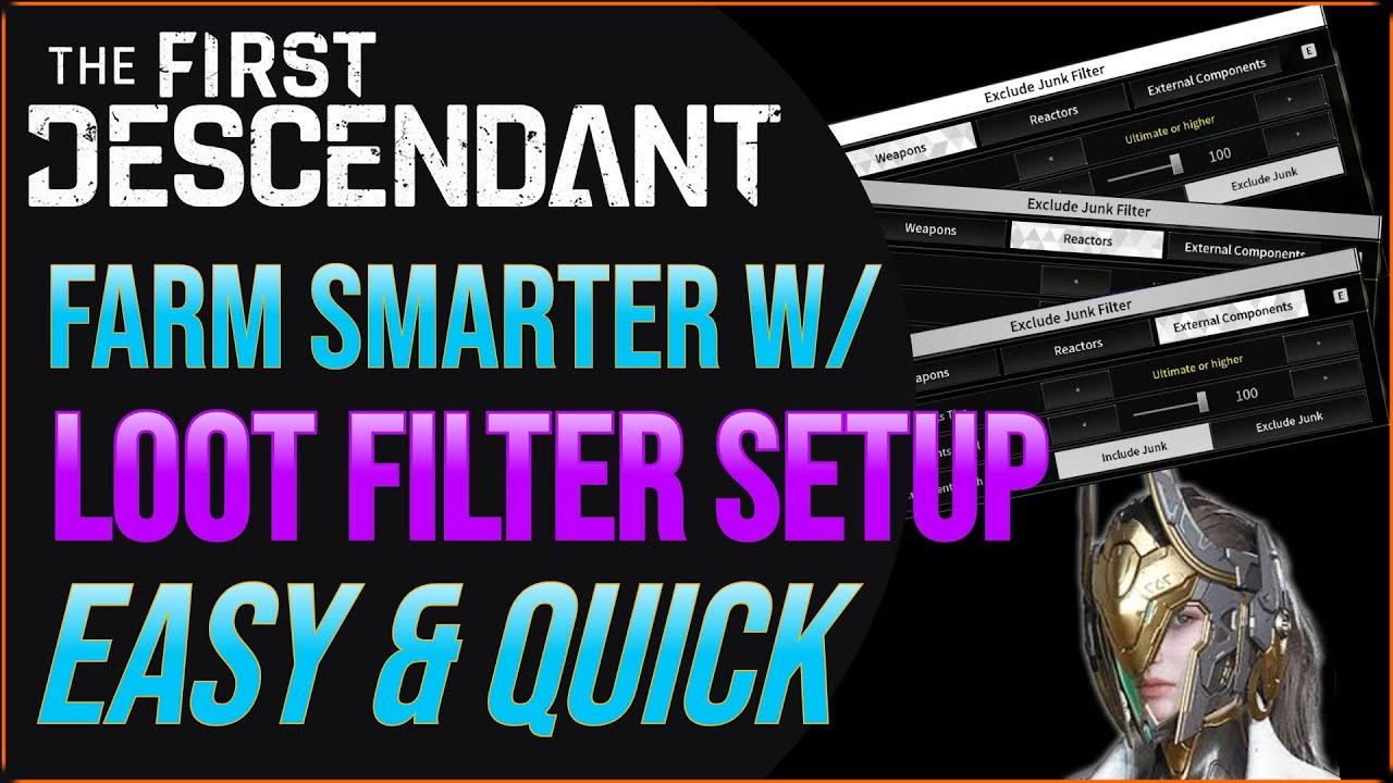 #thefirstdescendant Weapon, Component, and Reactor Filter setup made easy! - YouTube