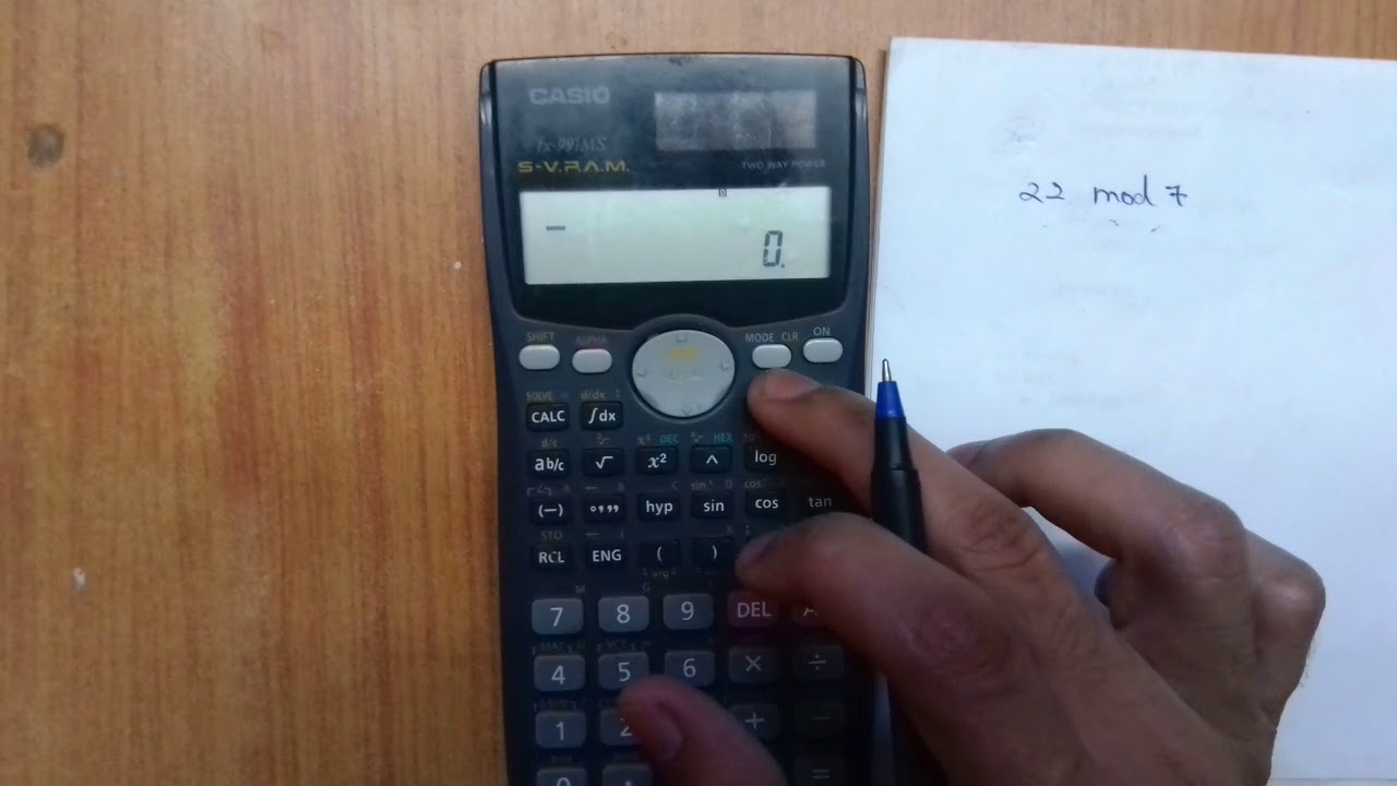 How To Calculate Any Mod Value Using Scientific Calculator Fx 991MS