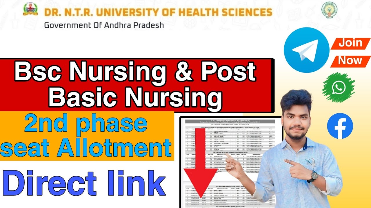 Bsc Nursing & Post Basic Nursing | 2nd phase seat allotment released ...