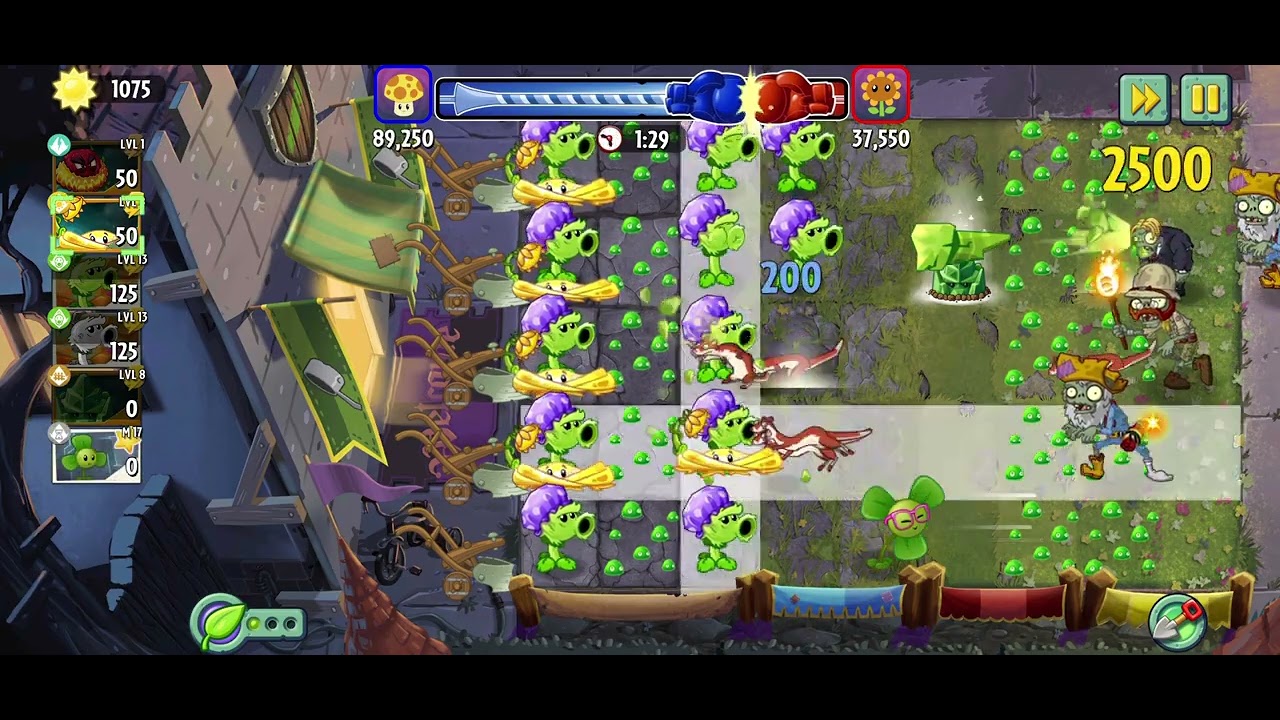 plants vs zombies 2 bzzz button tournament!2.2 million. - YouTube