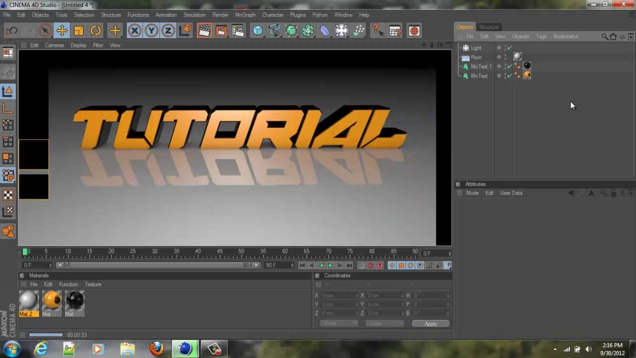 Cinema 4D Tutorial: Professional 3D Text | ManiiacGFX - YouTube