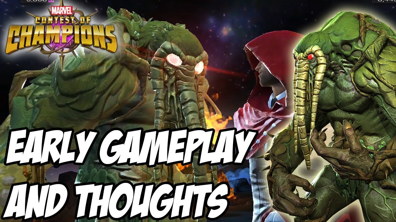 Man-Thing Early Gameplay & Thoughts: Marvel Contest of Champions ...
