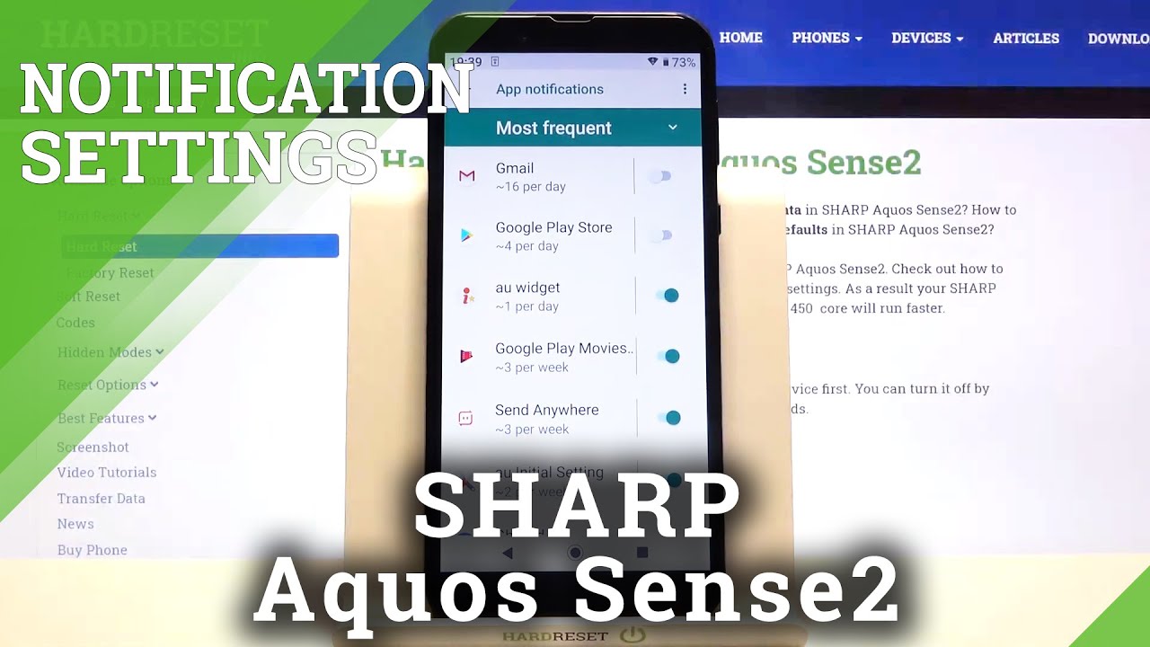How to Customize Notifications in SHARP Aquos Sense2 – Mange ...