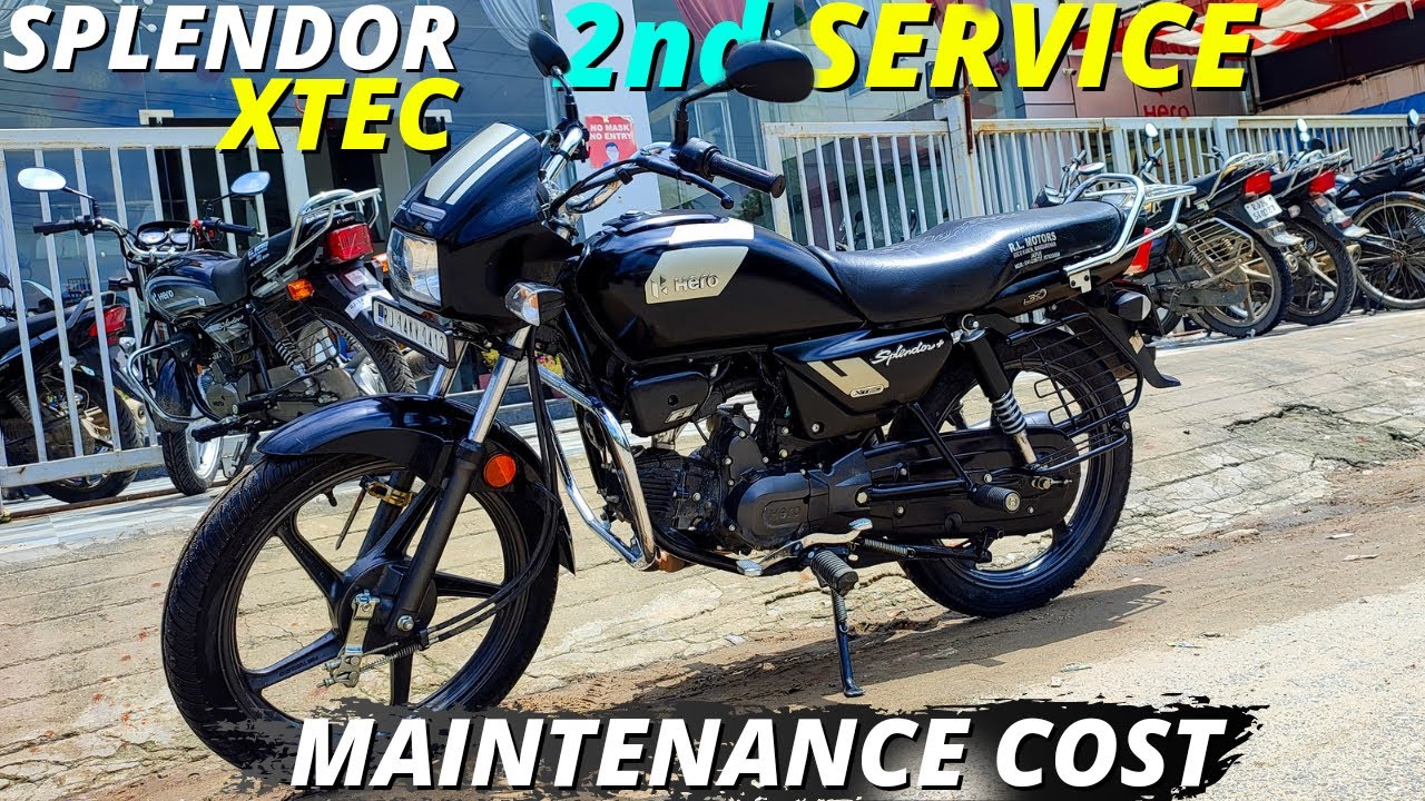 New Splendor Xtec 2nd Service : Service & Parts Charges?? - YouTube