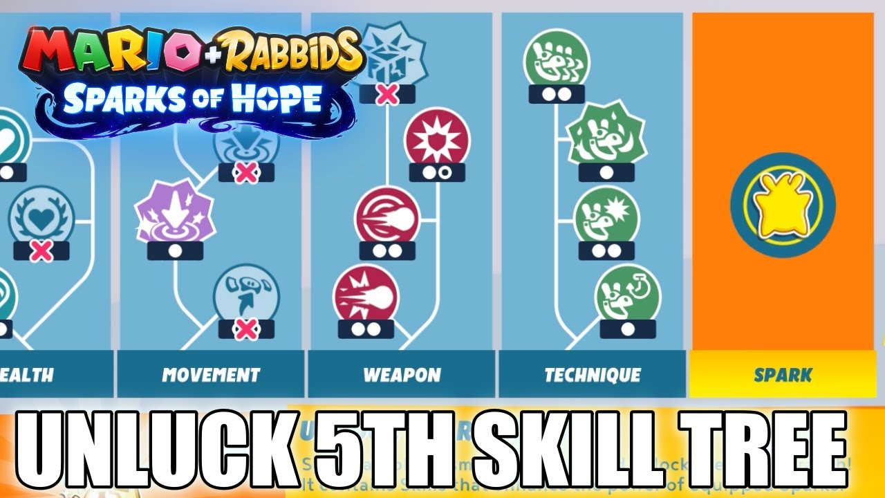 How to Unlock Fifth Hidden Skill Tree Slot - Mario + Rabbids Sparks of ...
