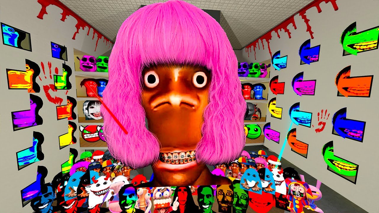 Lobotomy Dash Nextbots And NEW Angry Munci Family Nextbots on the HOTEL ...