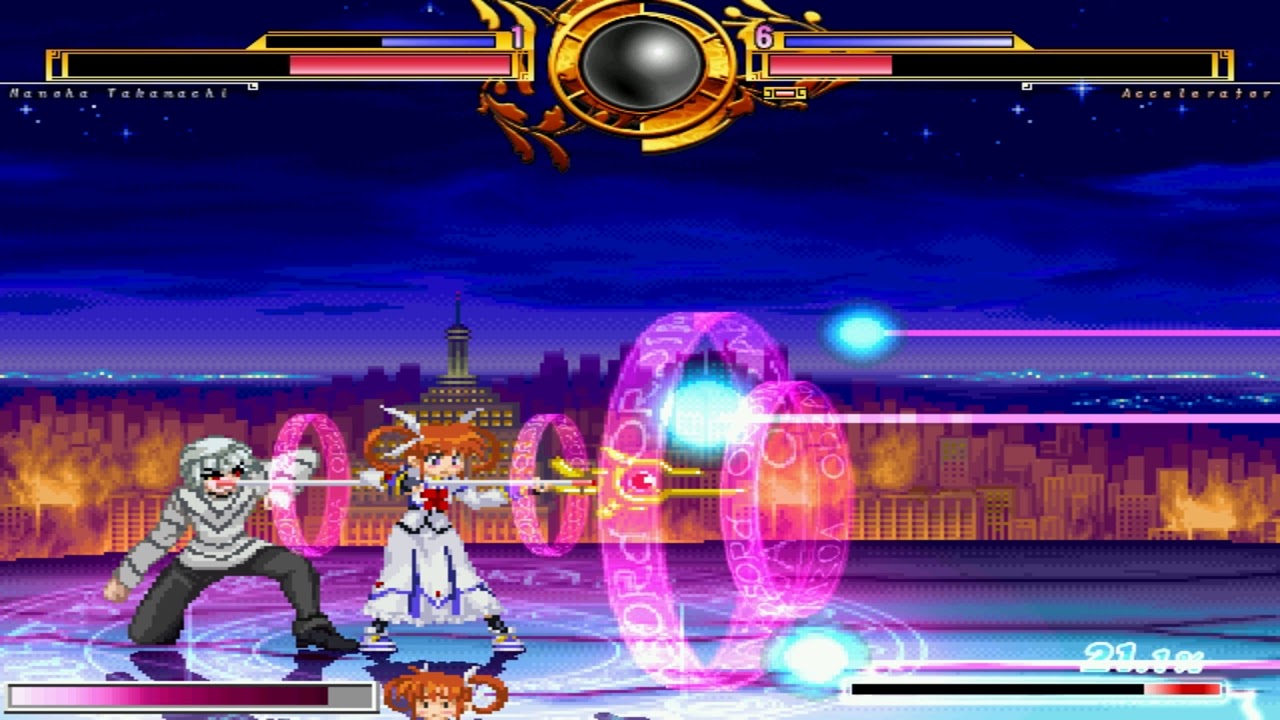 [Mugen] - Nanoha Takamachi vs Accelerator - YouTube