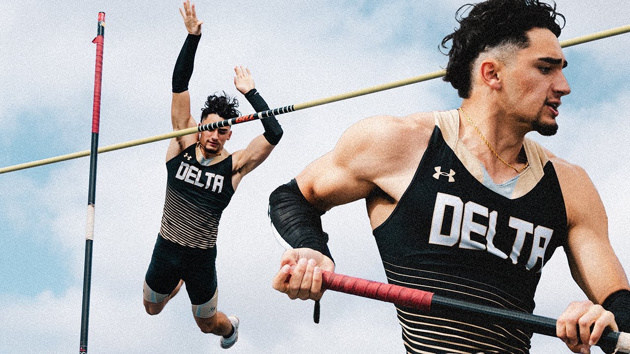 Incredible Pole Vault Performance | Delta College Athlete Breaks ...
