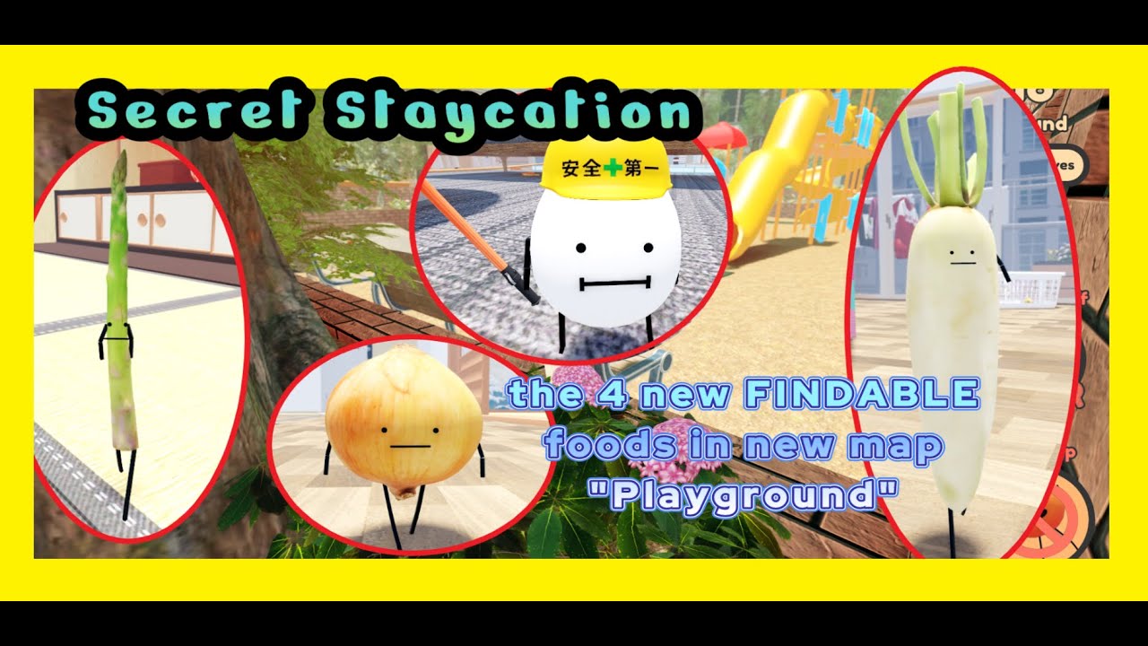 Roblox:"Secret Staycation"4 New FINDABLE new map Playground :White ...