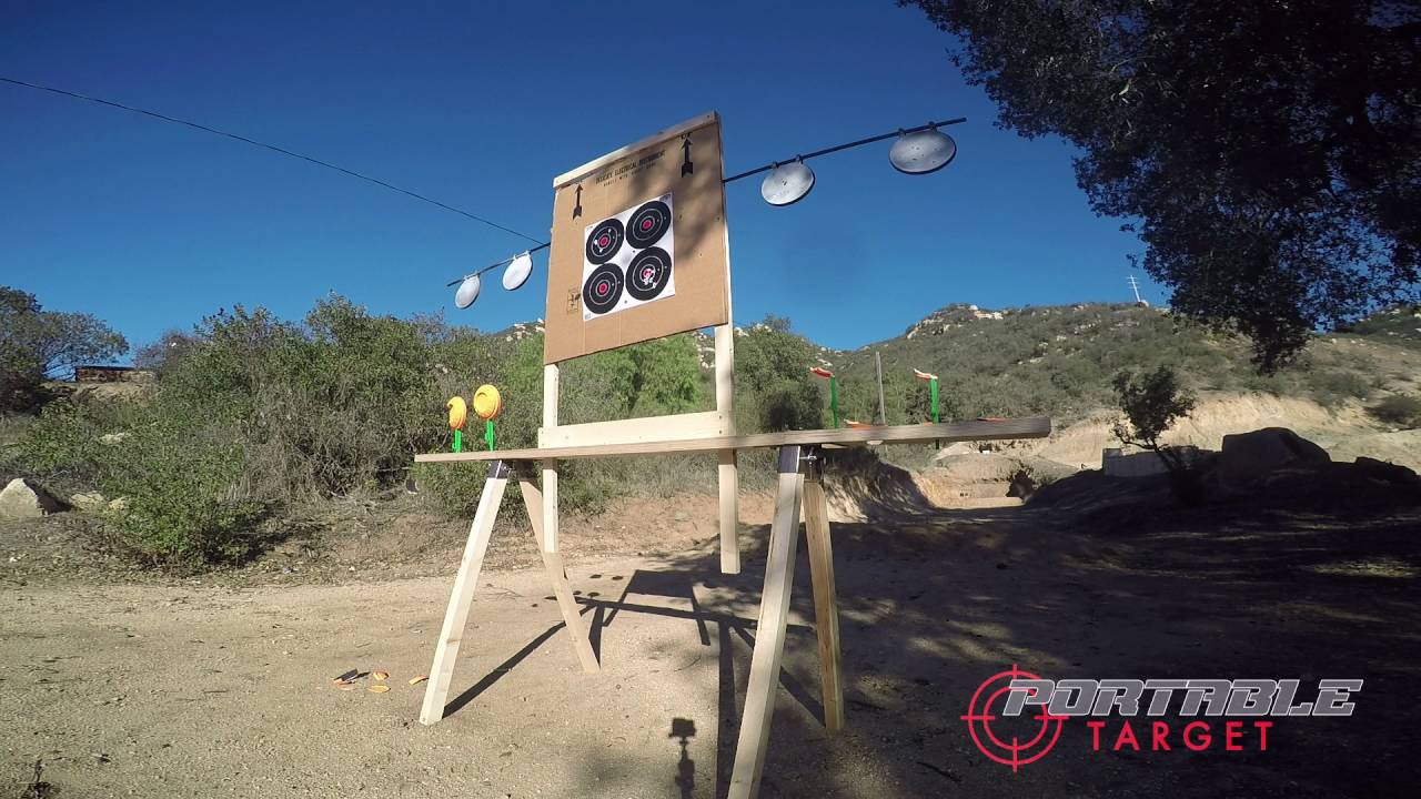 PortableTarget Shooting at Rainbow Shooting Range - YouTube