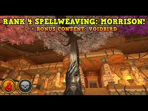 Wizard101 : RANK 4 SPELLWEAVING: MORRISON & VOIDBIRD PET - YouTube