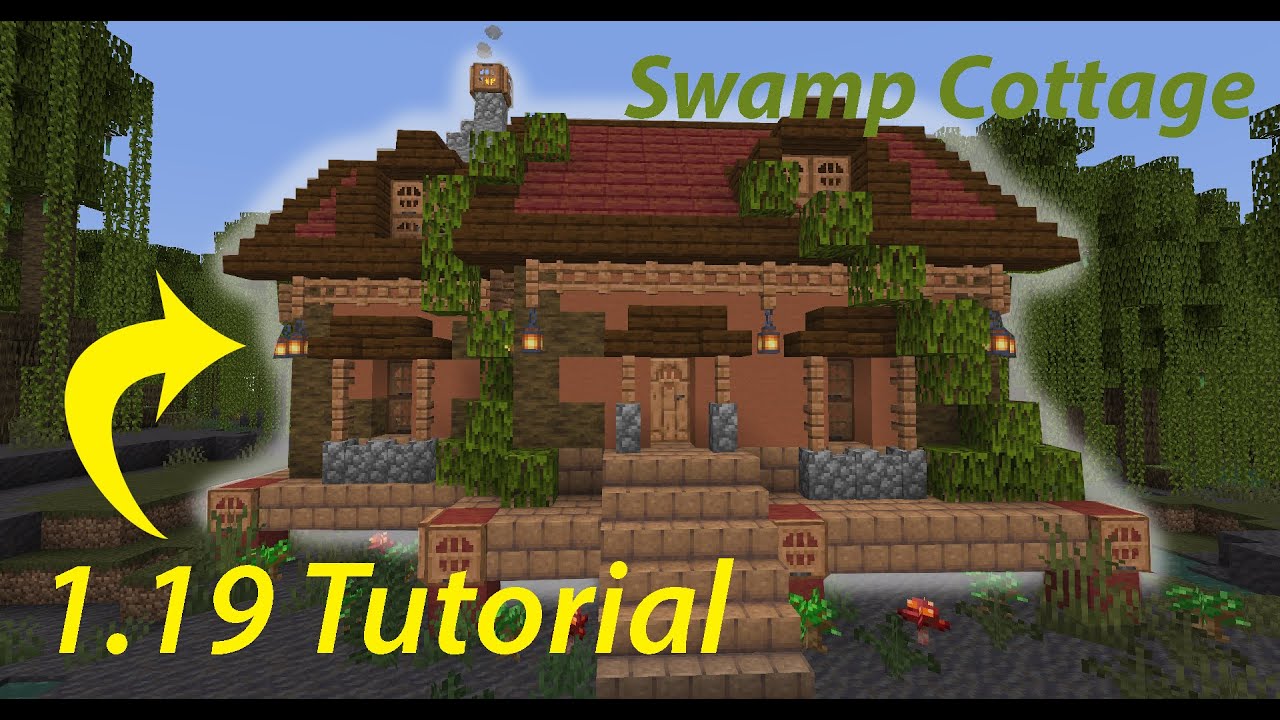 Swamp Cottage Tutorial | Minecraft 1.19 | Cottagecore Cute House - YouTube
