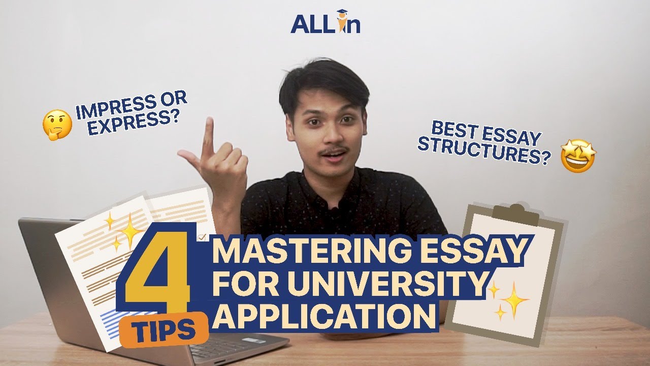 🎓4 TIPS IN MAKING THE GREAT ESSAY FOR UNIVERSITY APPLICATION💬 - YouTube