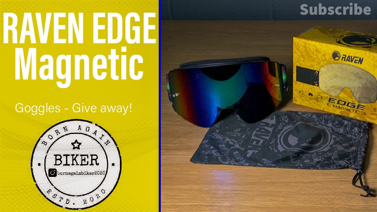 RAVEN EDGE MAGNETIC Enduro / MX Dirtbike GOGGLES - 100 SUB Give away ...