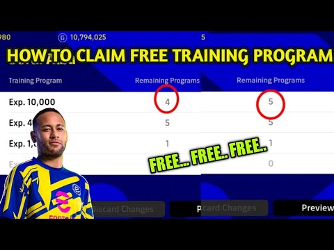 How To Claim Free Player Exp 10,000 Training Program|Efootball Free ...