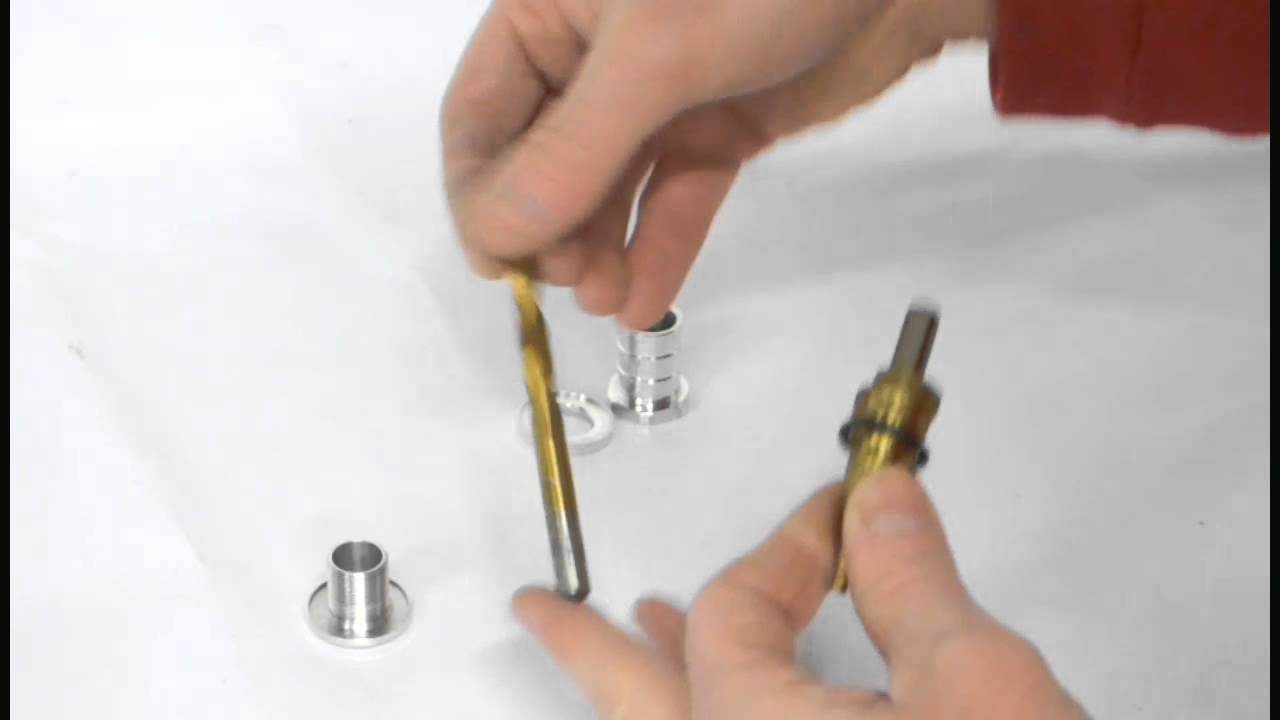 Self Sealing Screw Fitting - Hard Material Fitting Video - YouTube
