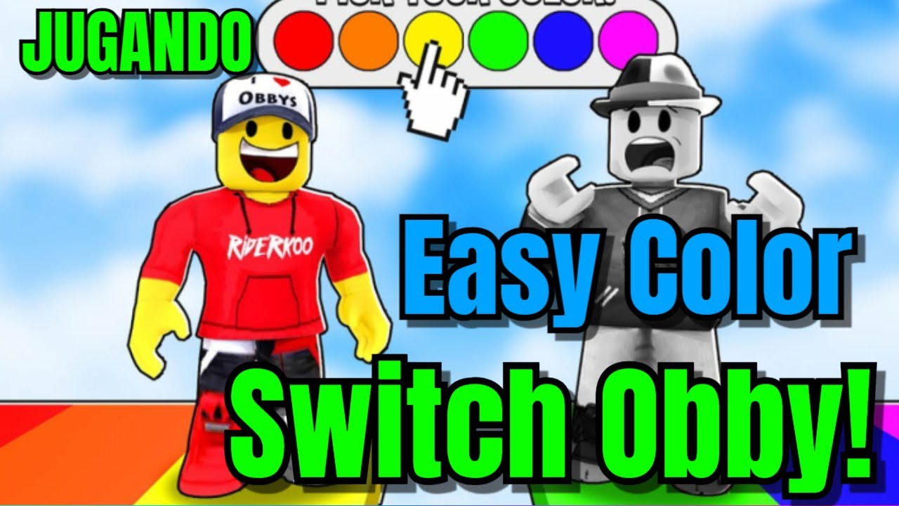 JUGANDO ROBLOX Easy Color Switch Obby - YouTube