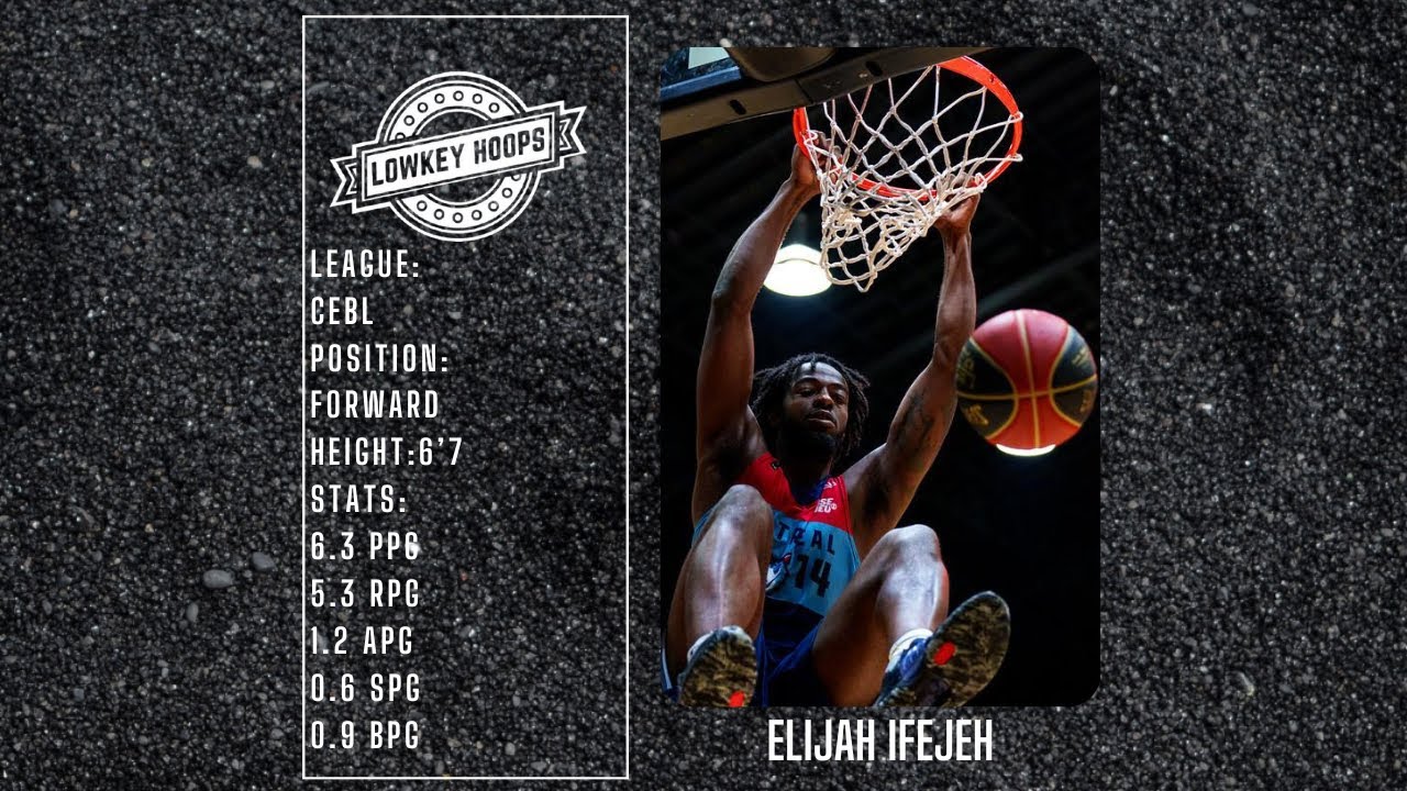 Elijah Ifejeh 2023 CEBL Highlights - YouTube