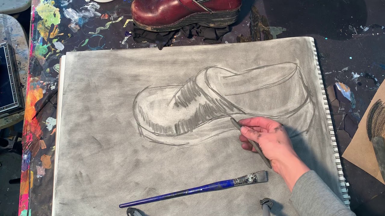 Reductive Charcoal Drawing - YouTube