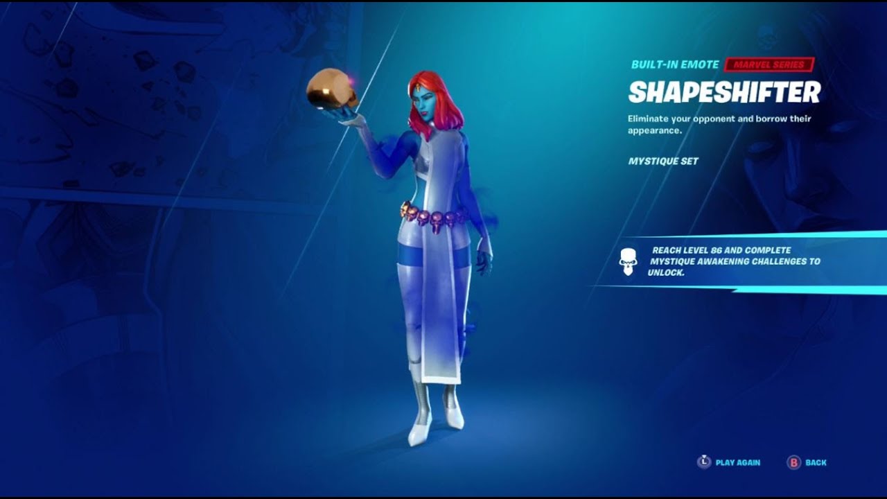 Mystique Shapeshifter Emote Fortnite (Battle Royale) - YouTube