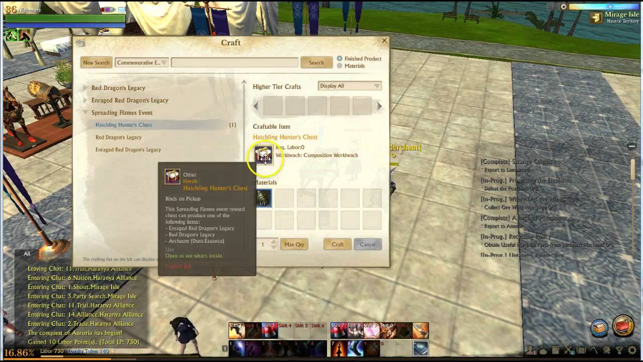 Archeage the dragon scale RNG box Hatchling Hunter chest - YouTube