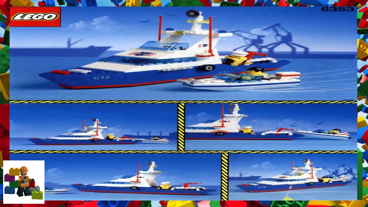 LEGO instructions - Town - CoastGuard - 6353 - Coastal Cutter - YouTube