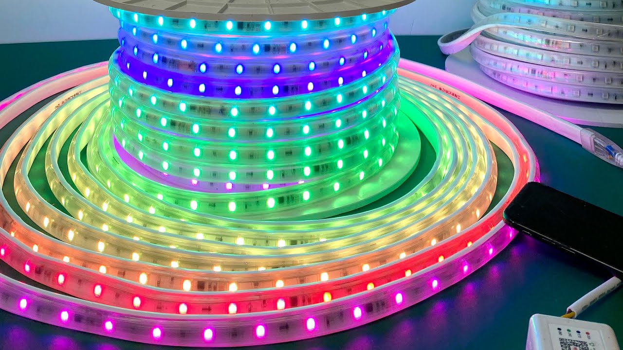 164Ft Addressable Digital Waterproof LED Tape Lights - WS2811 - YouTube