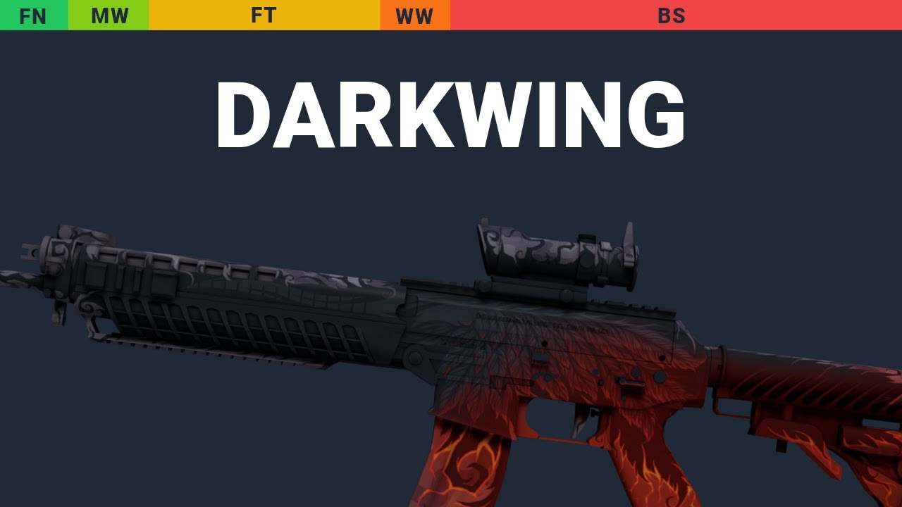SG 553 Darkwing - Skin Float And Wear Preview - YouTube