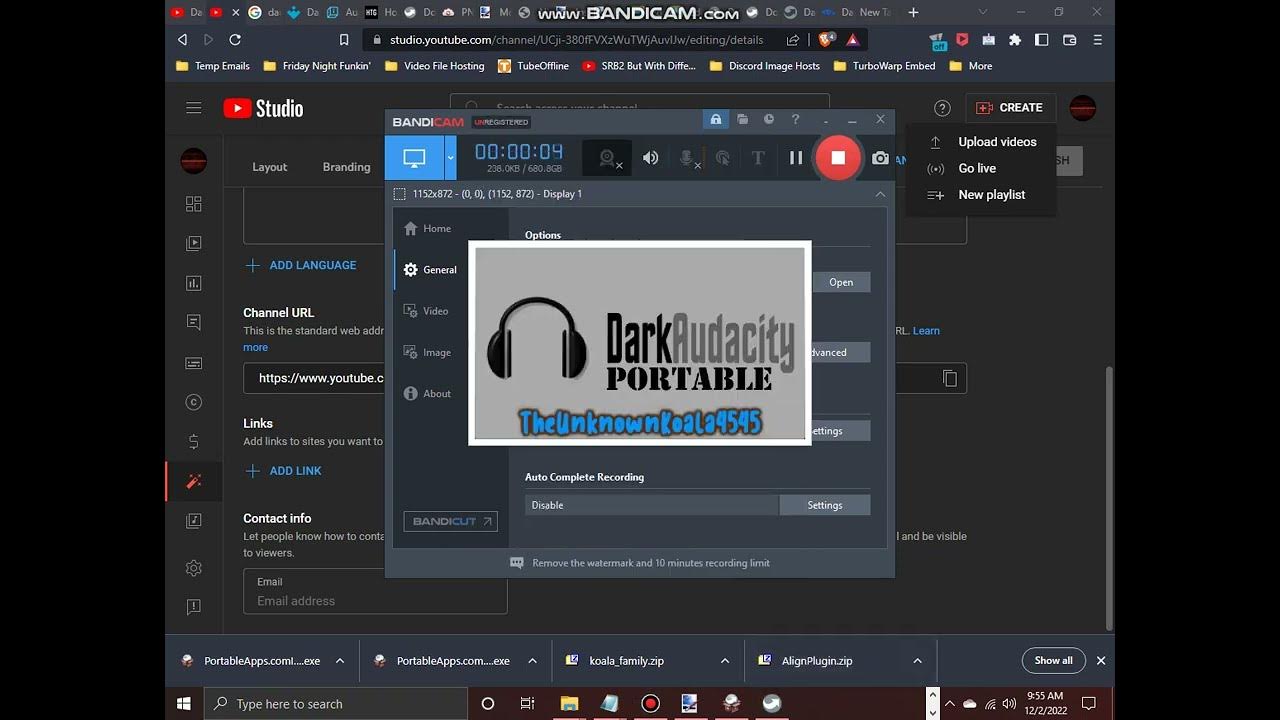 DarkAudacity Portable [Made For PortableApps.com] - YouTube