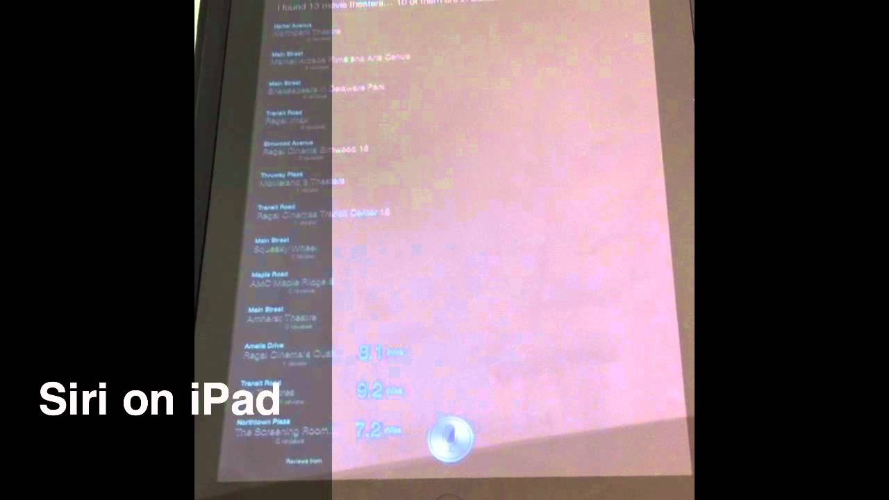 Siri Working On a iPad - YouTube