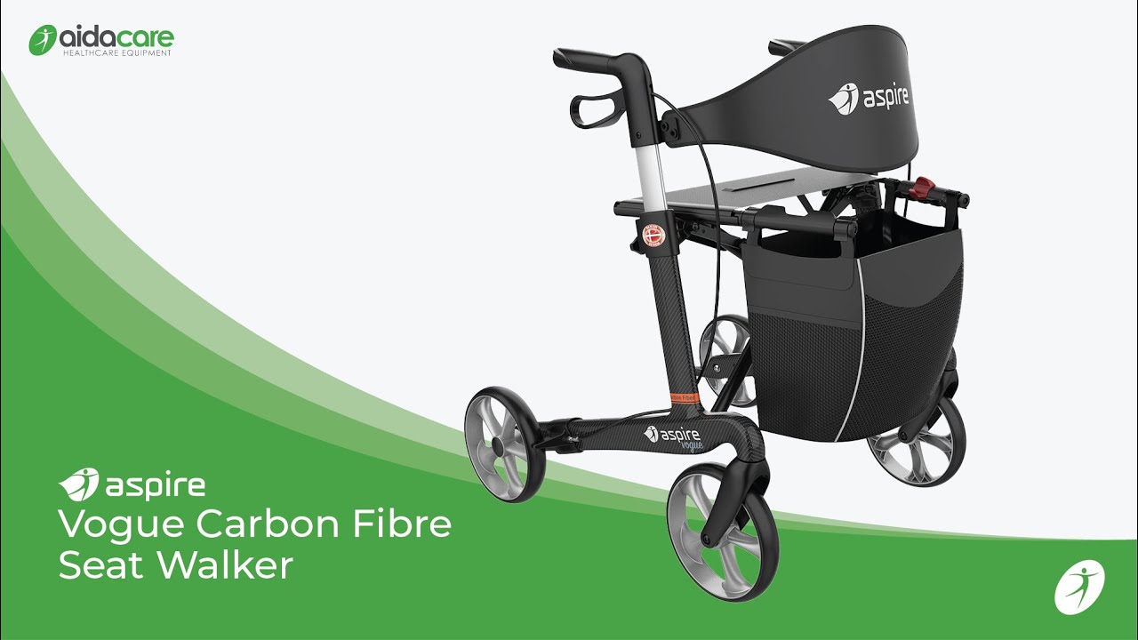 Aspire Vogue Carbon Fibre Seat Walker | Product Spotlight - YouTube