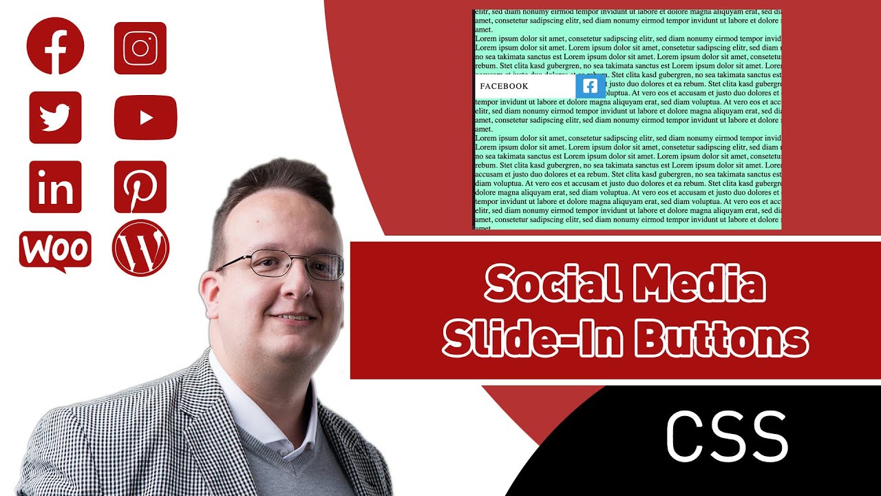 Wie erstellt man einen Social Media Slide-In Button? (Nur CSS & HTML ...