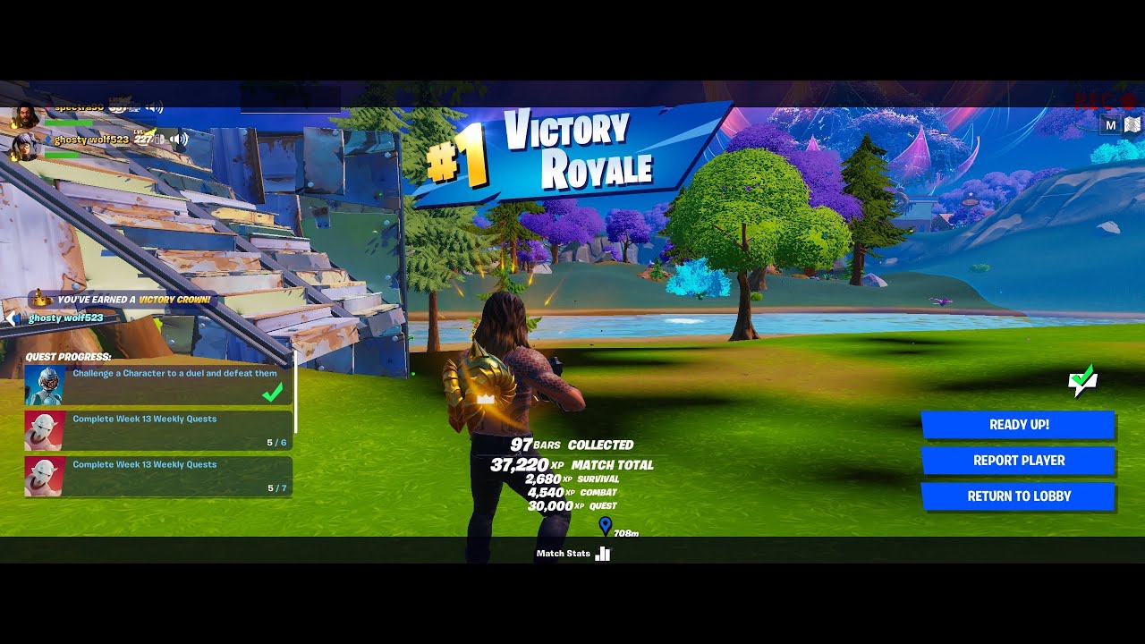 FORTNITE SEASON 3 CHAPTER 3 VIBIN DUOS VICTORY ROYALE 7 KILLS DATE 9-09 ...