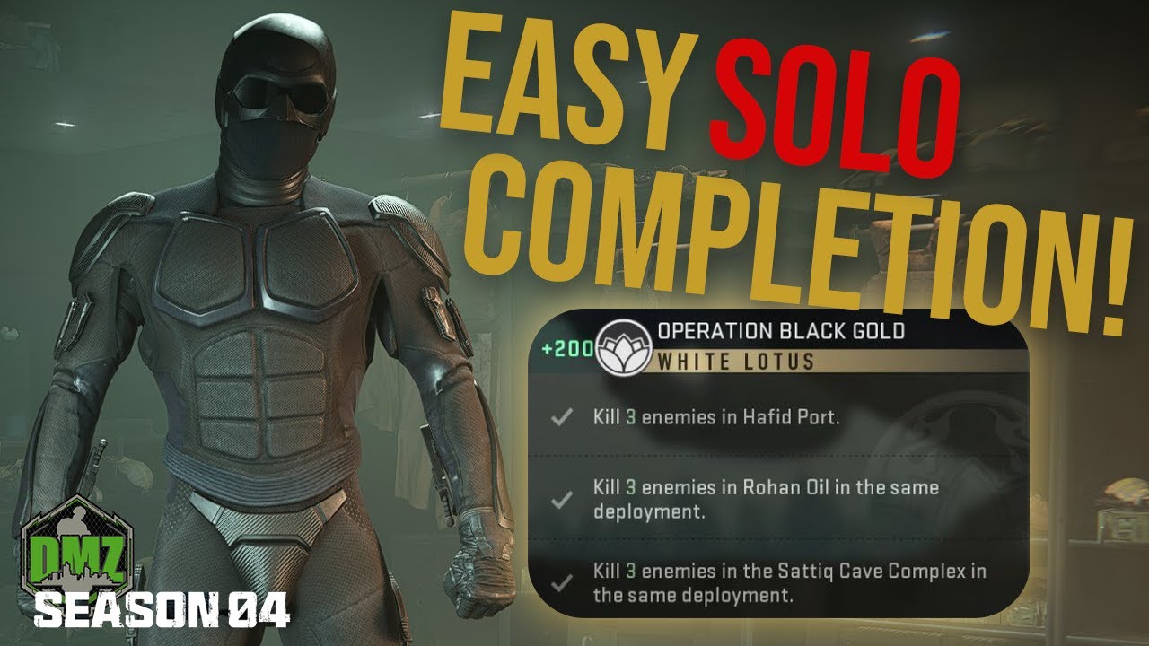 EASY Solo Operation Black Gold Mission Completion for White Lotus ...