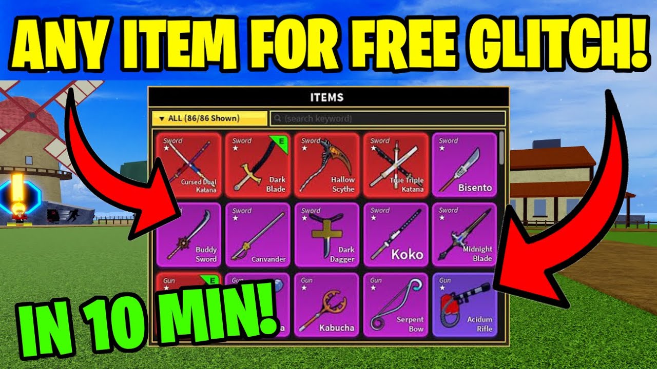 HOW TO GET ANY ITEM IN BLOX FRUITS FOR FREE! - YouTube