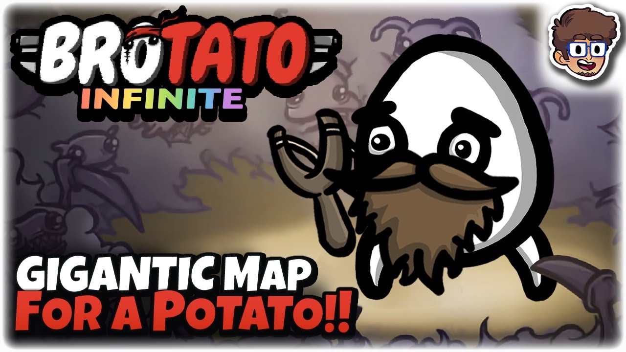 GIGANTIC Map For a Potato!! | Infinite Character | Brotato: Modded ...