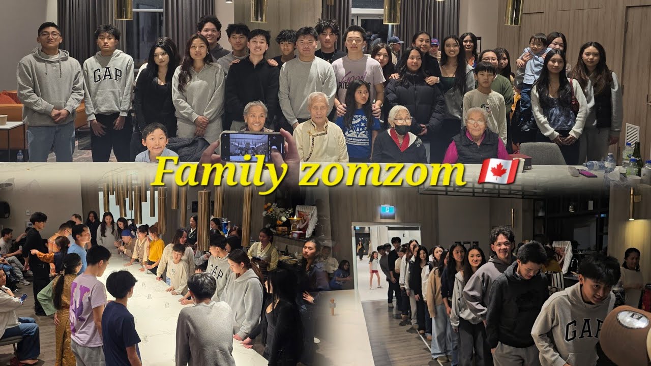 Family zomzom and surprise to Nangsa - YouTube