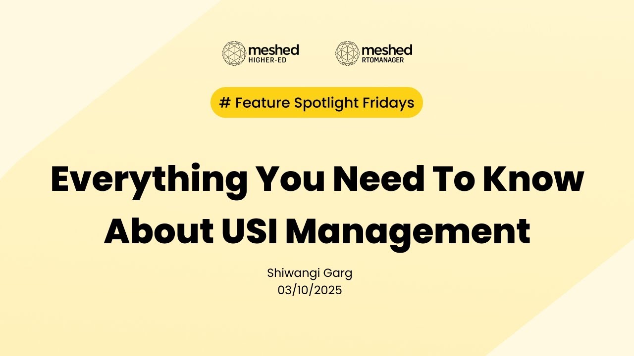 Everything You Need to Know About USI Management - YouTube